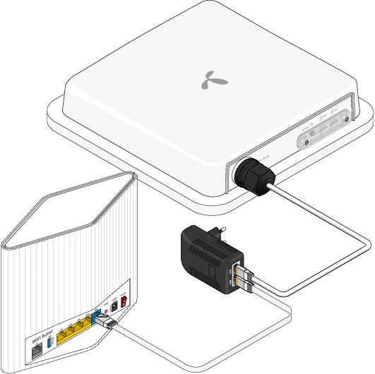 Koble til T-We Boks II -Telenor