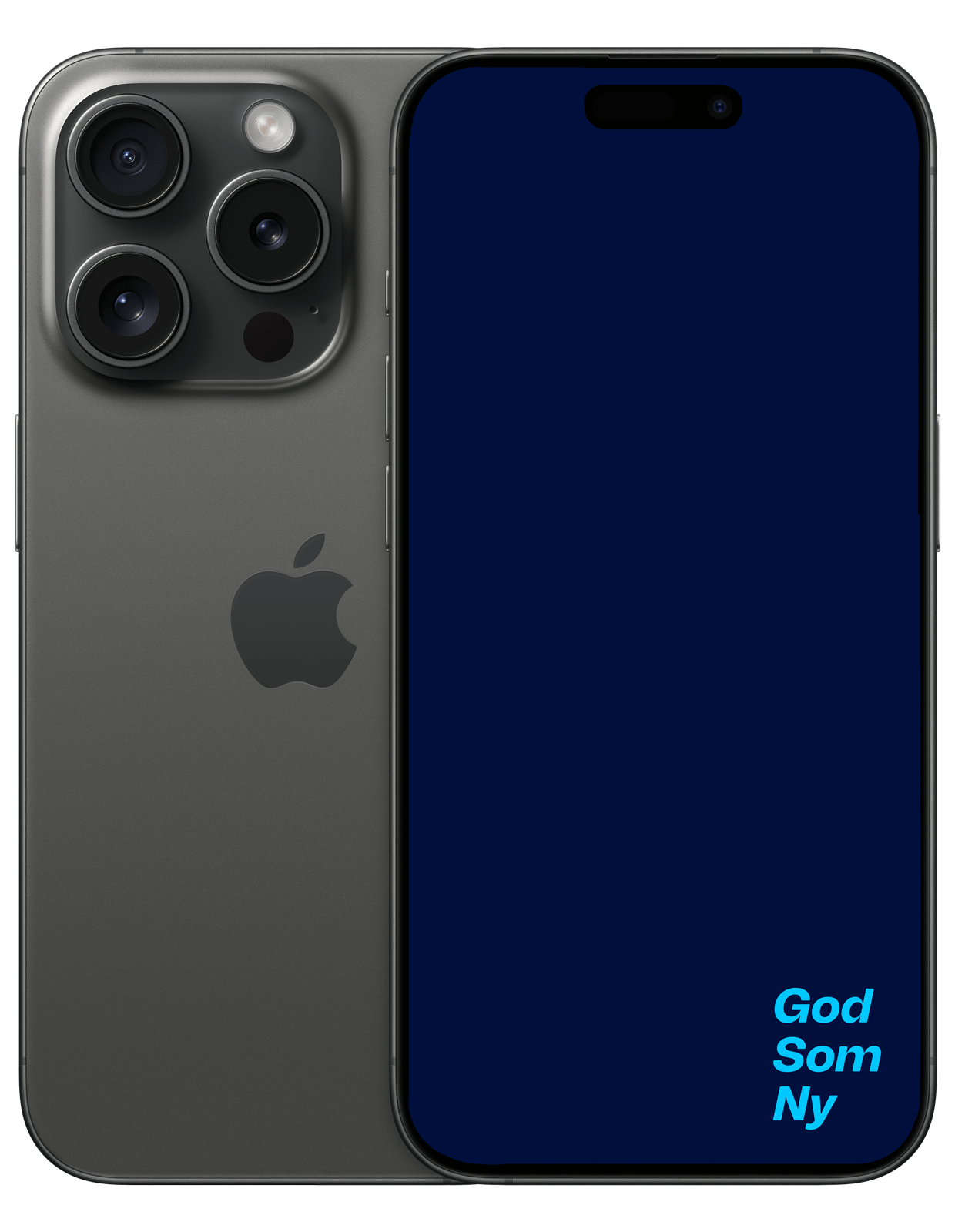 Apple iPhone 15 Pro 128GB, svart titan