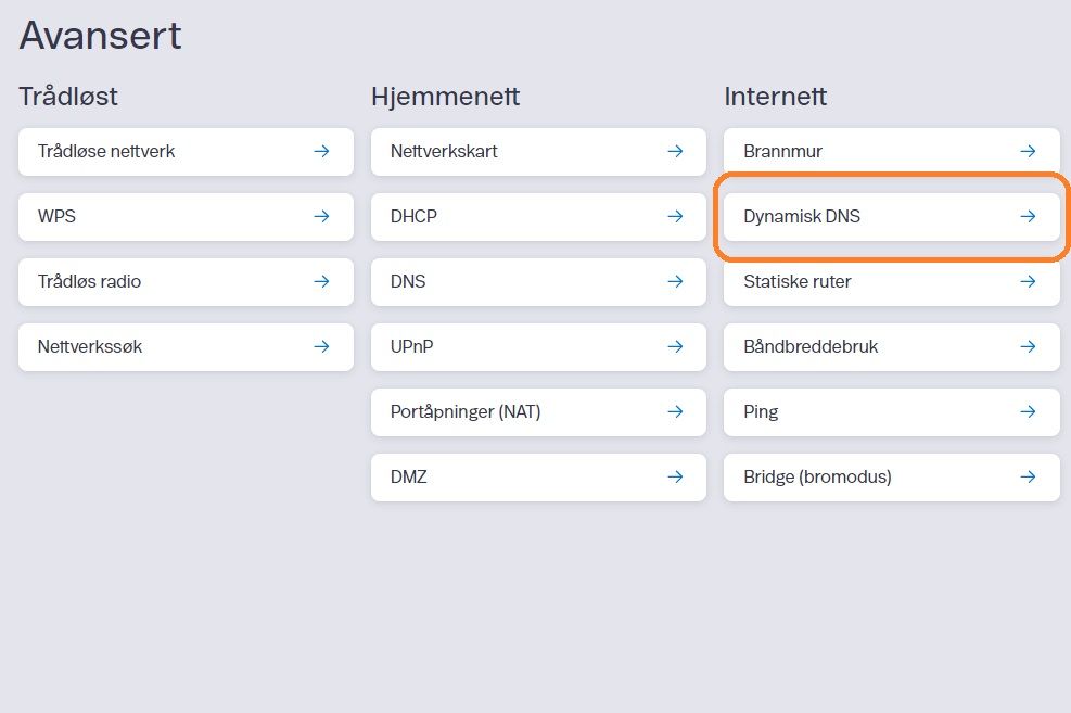 Dynamisk DNS - Telenor