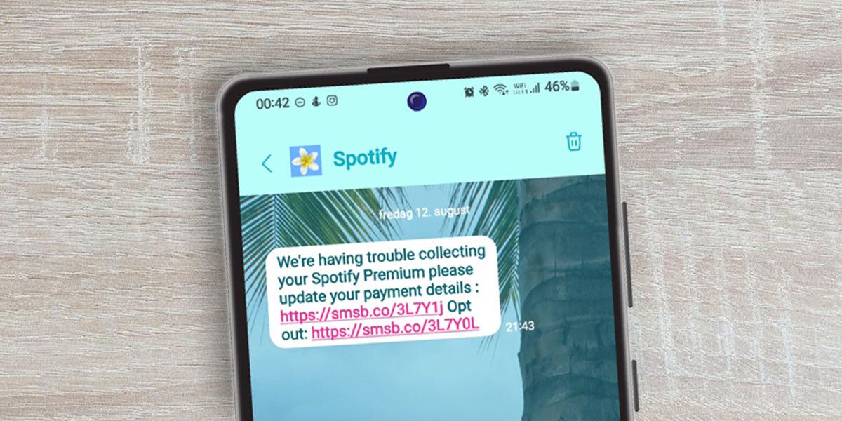 Tusenvis av nordmenn fikk Spotify-svindel på SMS og e-post