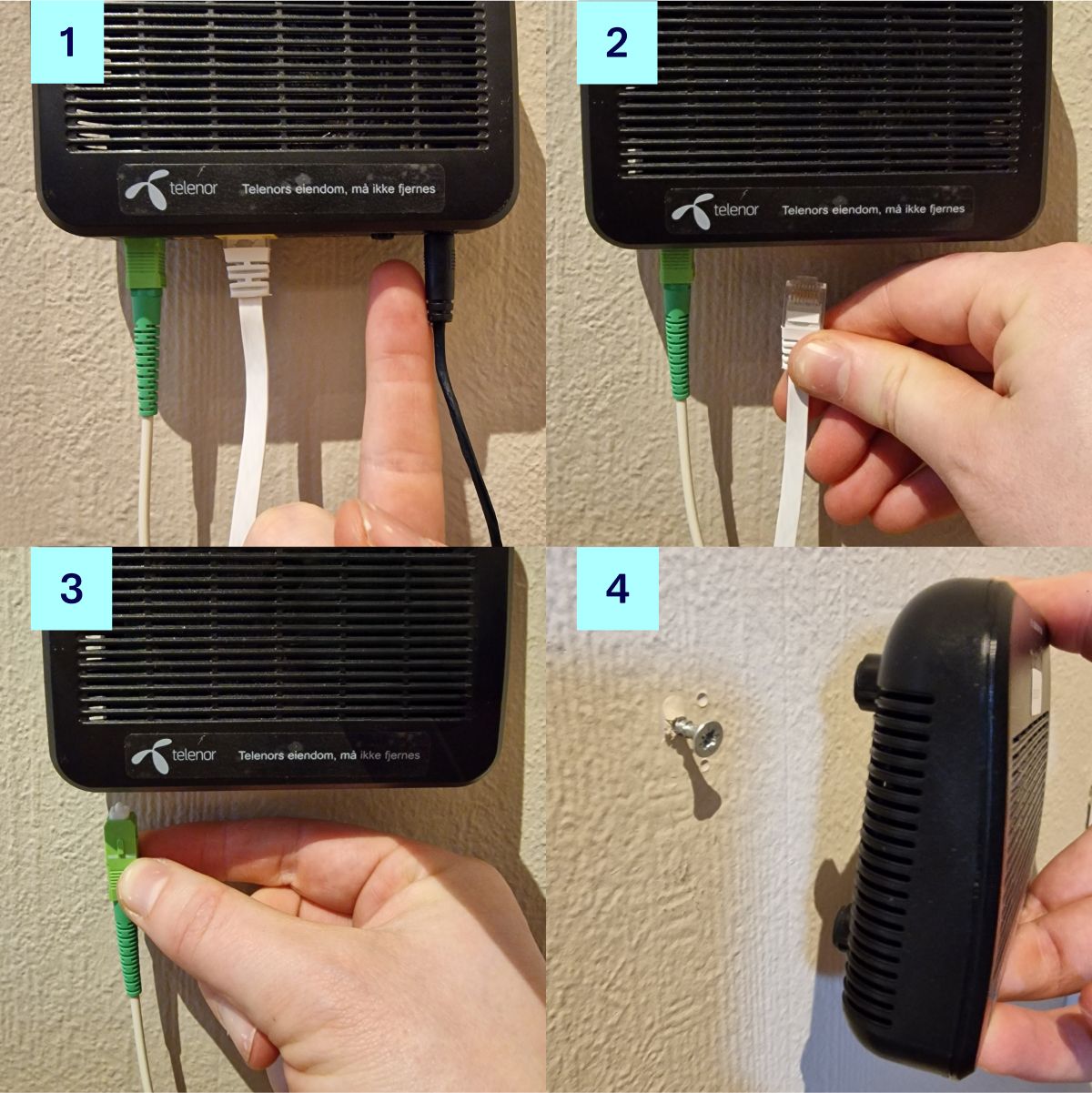 Telenor - Bytte fiberboks til G-101G-R